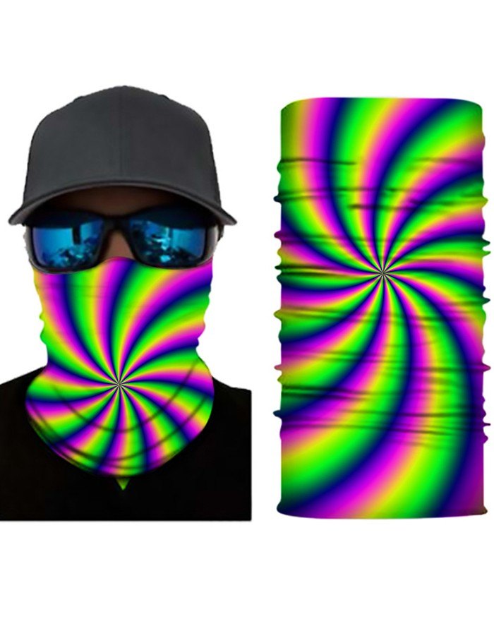 Emmiol Free shipping 2025 3D Gradient Spiral Seamless Tie Dye Bandana ...