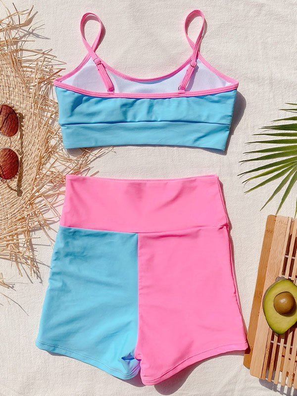 Emmiol Free shipping 2025 Color Block Tankini Swimsuit in Tankinis ...