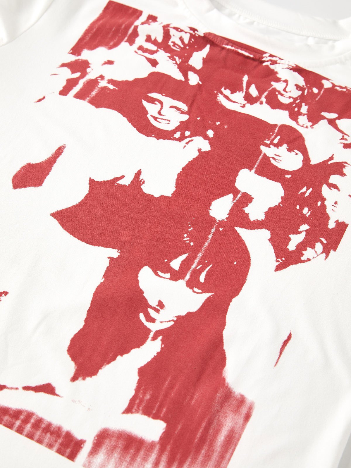 Emmiol Free Shipping 2023 Screen Print Long Sleeve Tee White S In Long