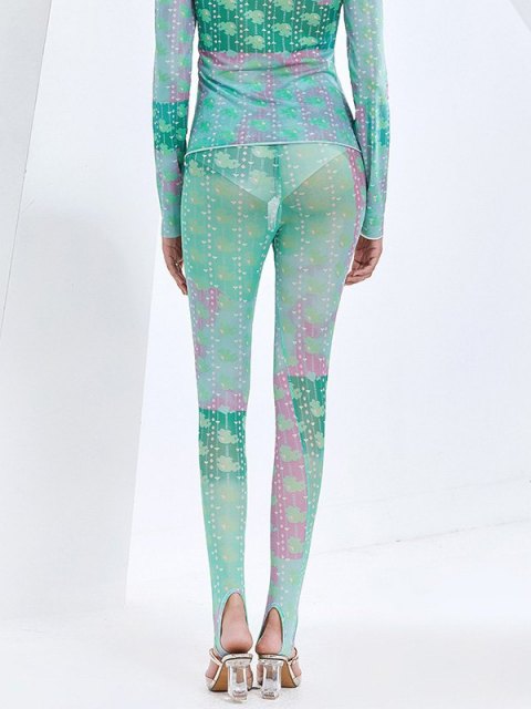 2022 High Waist Spider Web Element Printed Active Yoga Legging As The ...