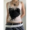 Emmiol Free shipping 2026 Splash Heart Print Tank Top Beige S in Tank ...
