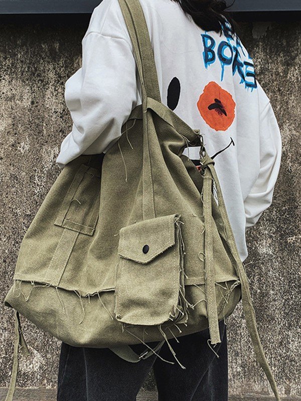 2022 Raw Edge Large Crossbody Bag Green ONE SIZE In Bags Online Store ...