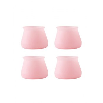 Emmiol Free shipping 2026 4pcs Silicone Table Leg Cover Pink ONE SIZE ...