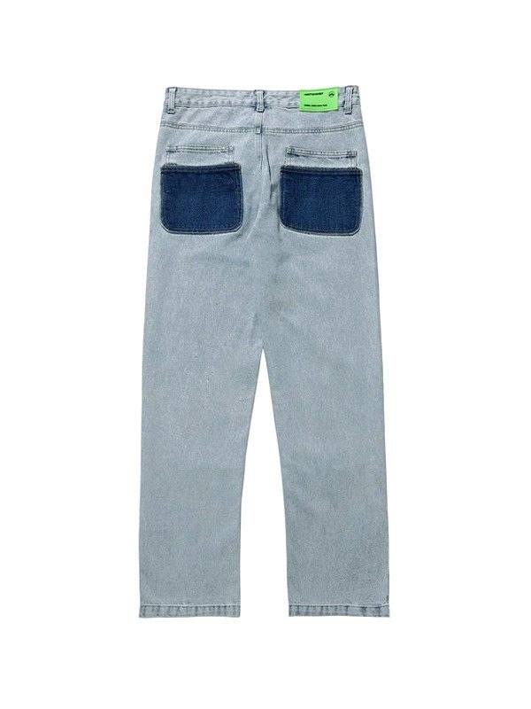 Emmiol Free shipping 2025 Men's Snake Butterfly Slim Straight Jeans ...