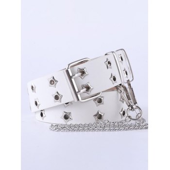 Emmiol Free shipping 2025 Detachable Chain Star Eyelet Buckle Belt ...