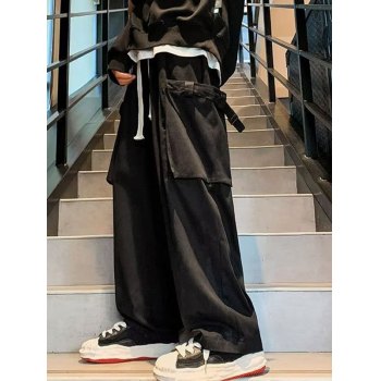 Emmiol Free shipping 2025 Men's Function Straight Leg Cargo Pants Black ...