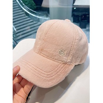 Emmiol Free shipping 2025 Logo Embroidery Fuzzy Baseball Cap Pink ONE ...