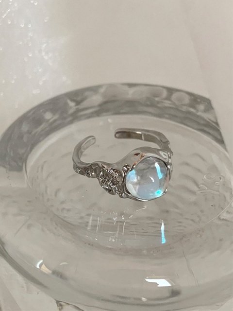 Emmiol Free shipping 2023 Angel Devil Stone Cuff Ring Silver ONE SIZE ...