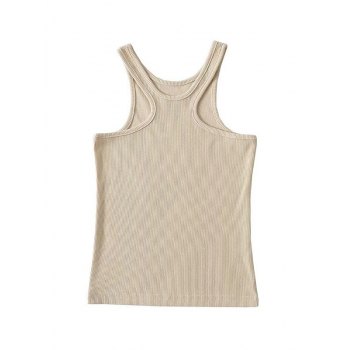 Emmiol Free shipping 2026 Two Way Ribbed Cropped Tank Top Apricot S in ...