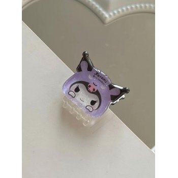 Emmiol Free shipping 2026 Cartoon Pattern Mini Hair Claw Clip Purple ...