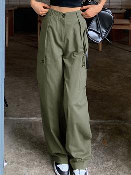 Emmiol Free shipping 2025 Thin Pocket Cargo Loose Straight Leg Pants ...