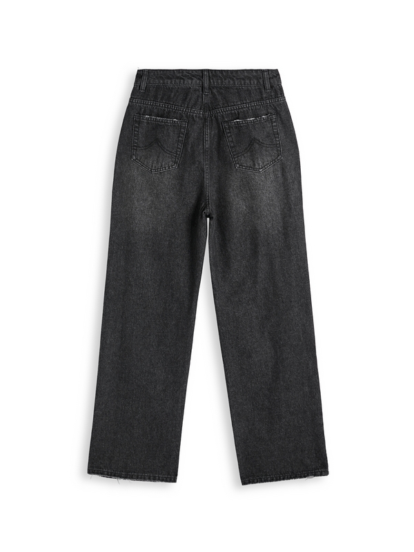 Emmiol Free shipping 2025 Washed Eyeball Teeth Print Frayed Ripped ...