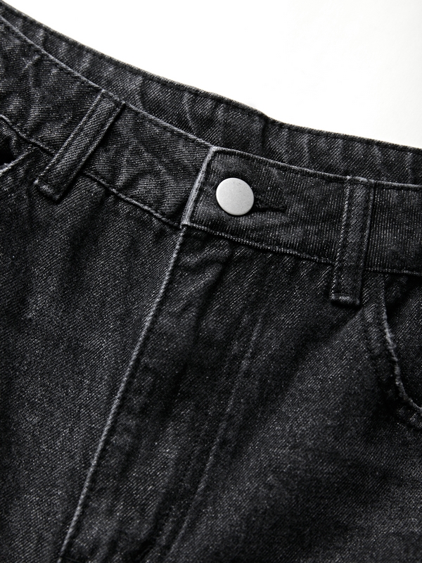 Emmiol Free shipping 2025 Washed Eyeball Teeth Print Frayed Ripped ...