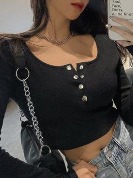 Emmiol Free shipping 2025 Solid Color Button Up Slim Long Sleeve Shirt ...